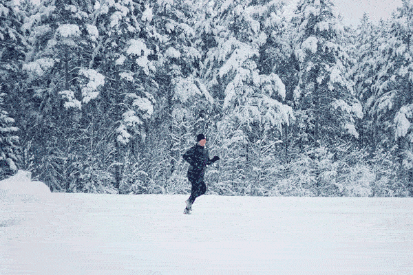 running winter gif - Sara Rönne