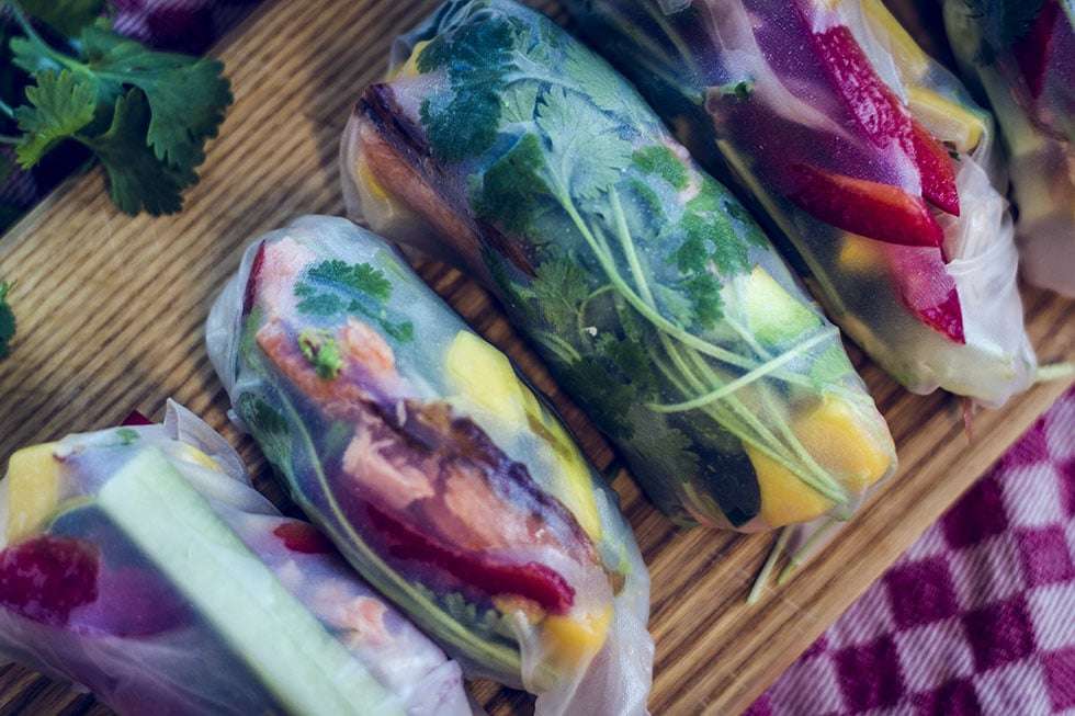 Spring rolls med mango - Sara Rönne
